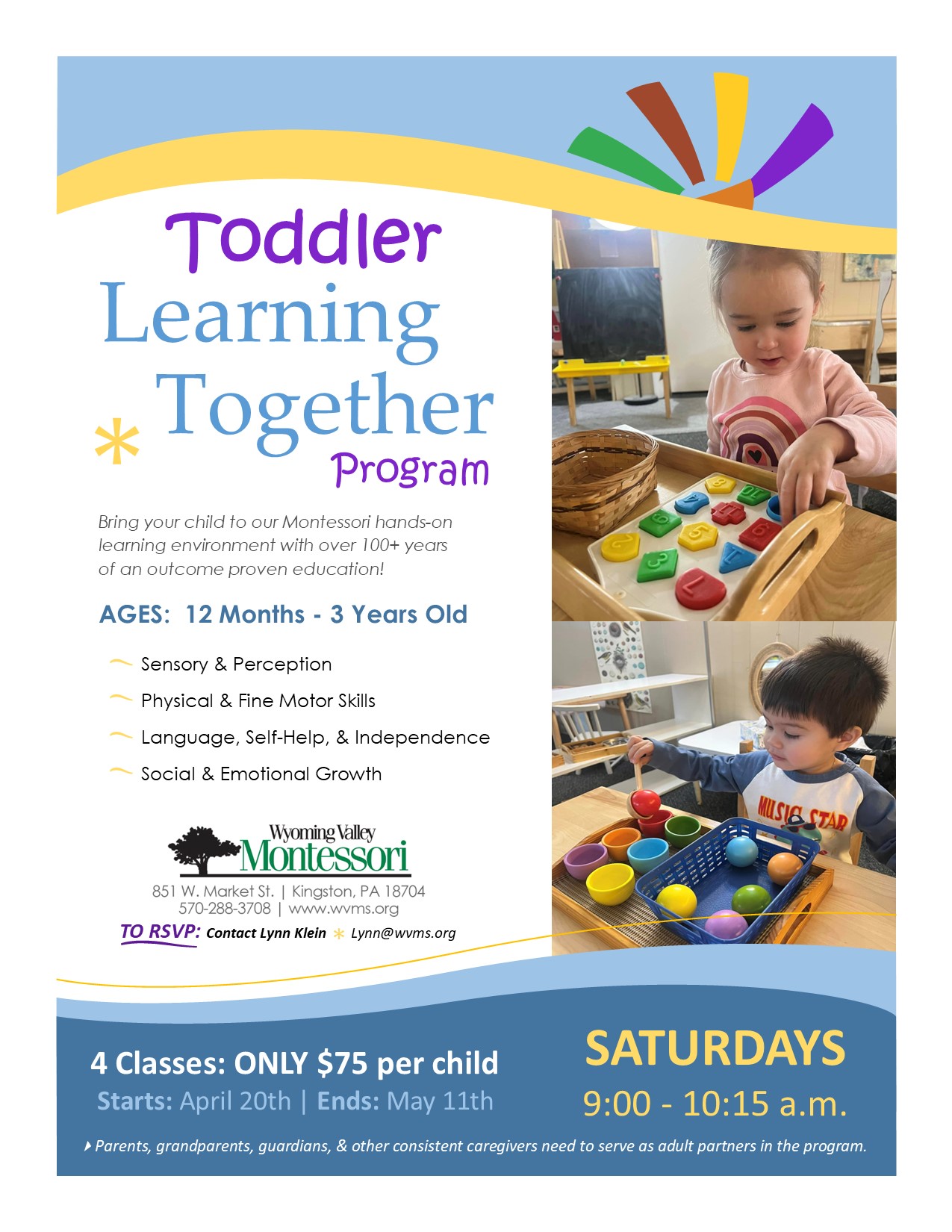 Spring 2024 Toddler Learning Together Program Filled - Wyoming Valley ...